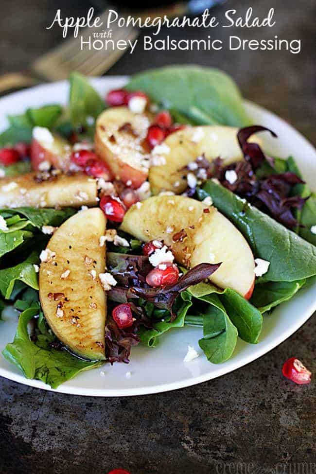 Apple Pomegranate Salad With Honey Balsamic Dressing The Recipe Critic