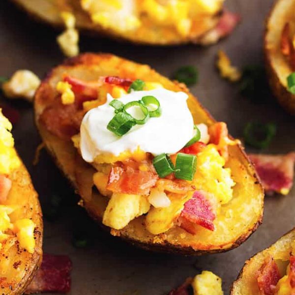 Loaded Breakfast Potato Skins | The Recipe Critic