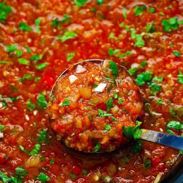 Slow Cooker Restaurant Style Garden Salsa | The Recipe Critic