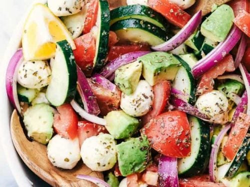 Italian Avocado Cucumber Tomato Salad | The Recipe Critic