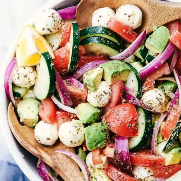 Italian Avocado Cucumber Tomato Salad | The Recipe Critic