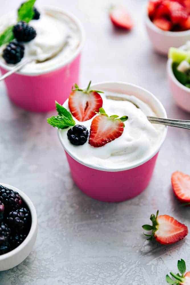 Vanilla Soft Serve Frozen Yogurt | The Recipe Critic Vanilla Soft Serve Frozen Yogurt | The Recipe Critic