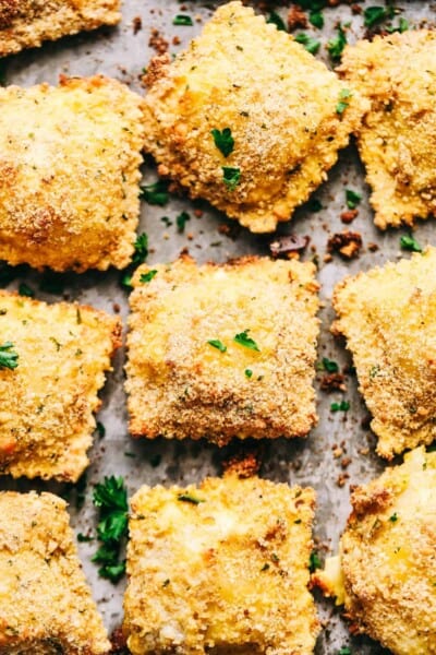Crispy Baked Parmesan Ravioli | The Recipe Critic