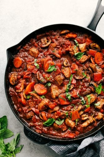 Skillet Pork Cacciatore | The Recipe Critic