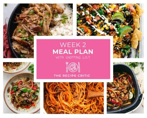 Weekly Meal Plans - The Recipe Critic