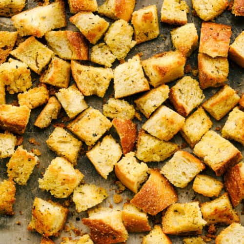 The Best Crunchy Homemade Croutons | The Recipe Critic
