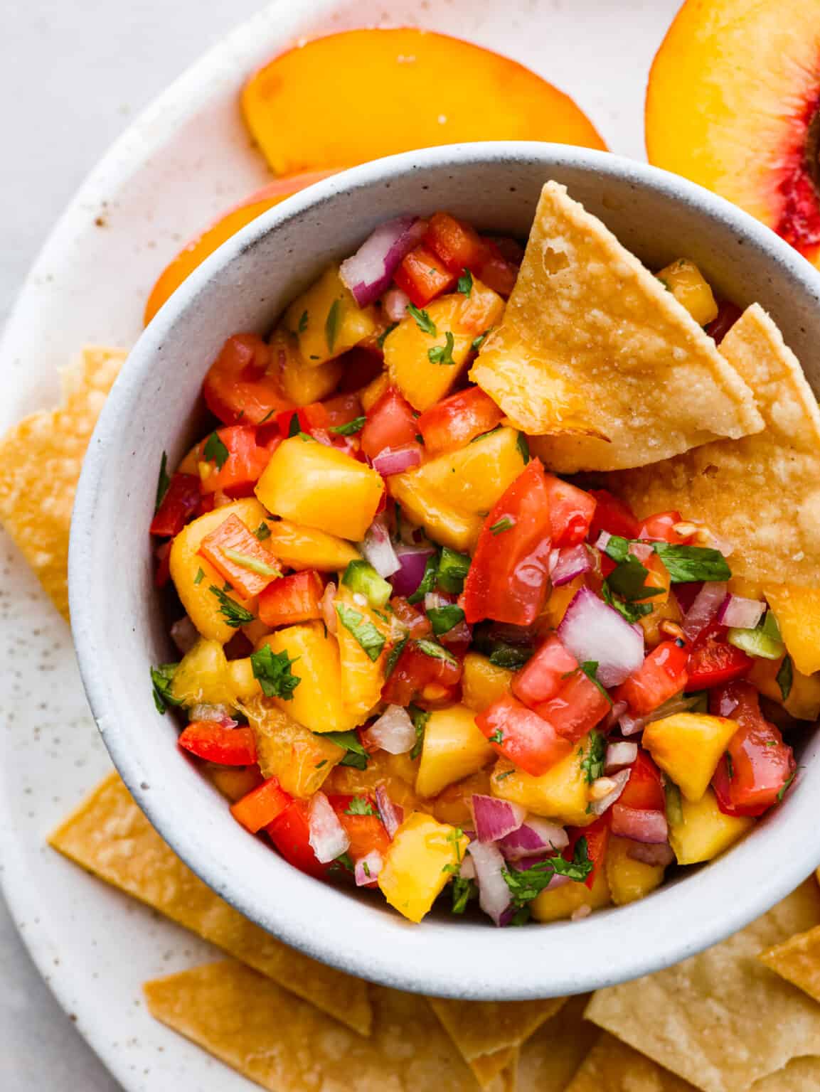 Fresh Peach Salsa Recipe | The Recipe Critic