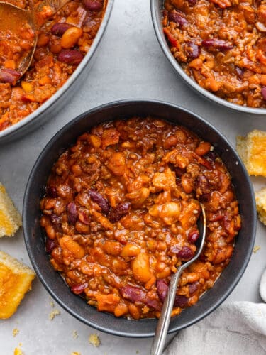 Cowboy Beans With Bacon and Ground Beef | The Recipe Critic