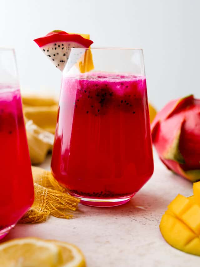 Copycat Mango Dragon Fruit Lemonade | The Recipe Critic
