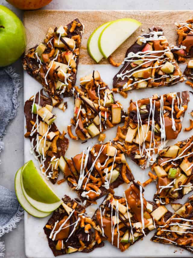 Caramel Apple Bark with Pretzels | The Recipe Critic