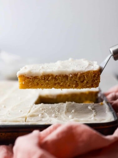 Browned Butter Sheet Cake | The Recipe Critic
