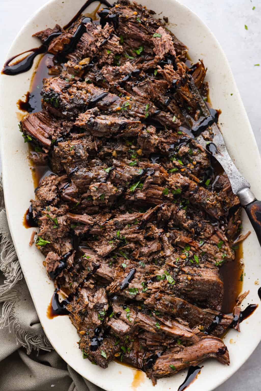 Slow Cooker Balsamic Beef Recipe | The Recipe Critic