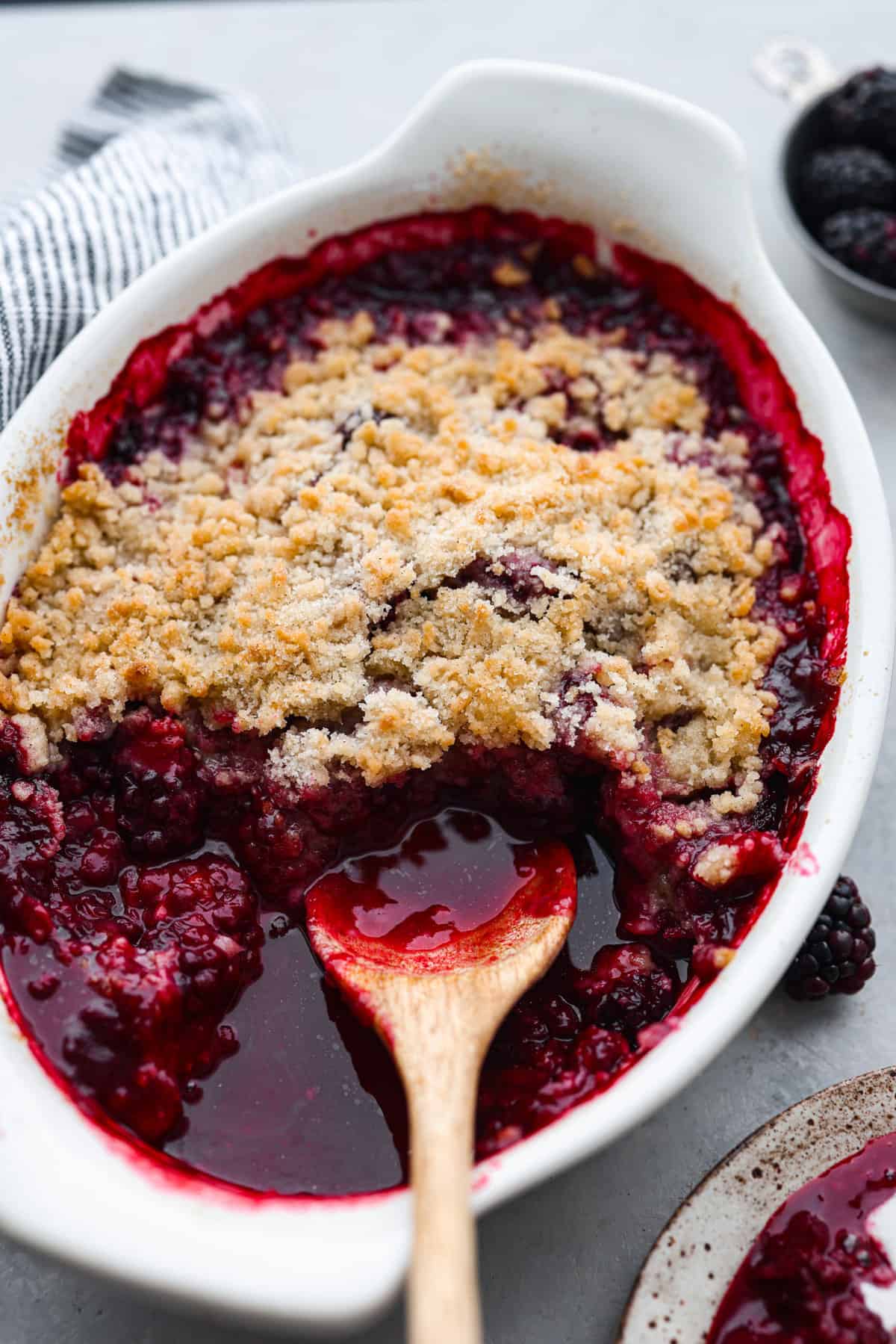 Blackberry Crumble | The Recipe Critic
