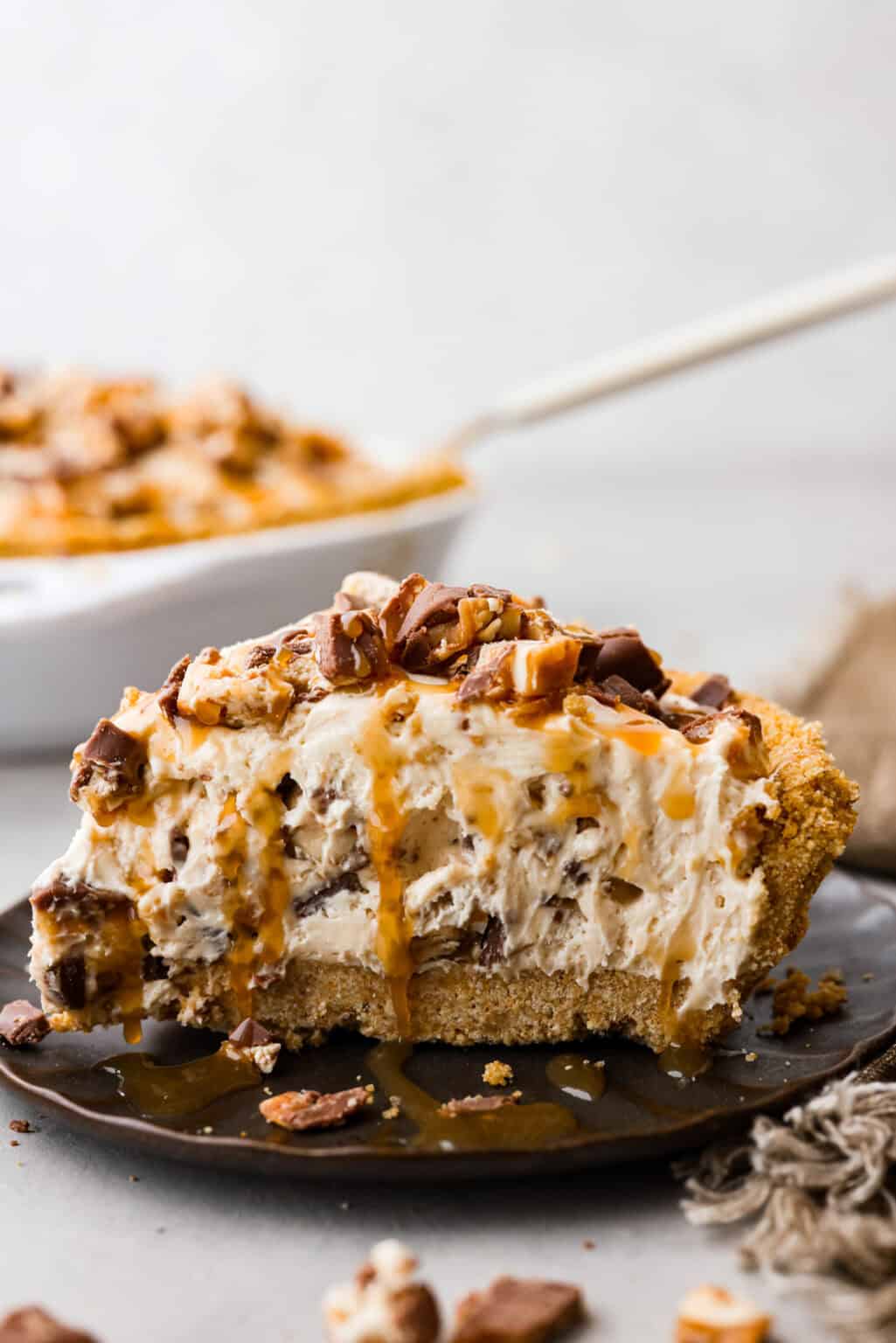 No Bake Snickers Bar Pie Recipe | The Recipe Critic