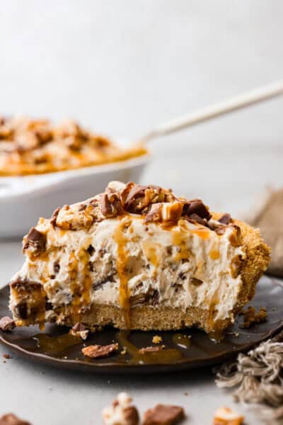 No Bake Snickers Bar Pie Recipe | The Recipe Critic