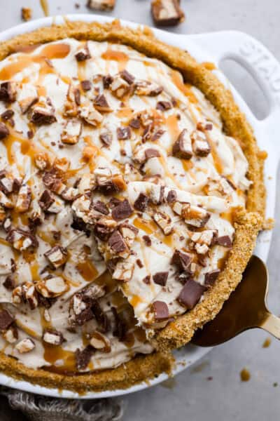 No Bake Snickers Bar Pie Recipe | The Recipe Critic
