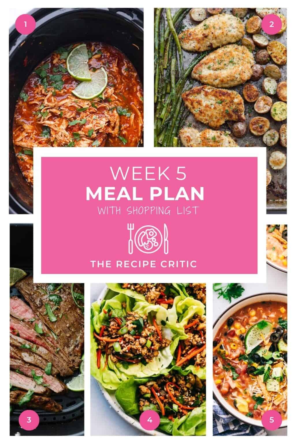 Weekly Meal Plans - The Recipe Critic