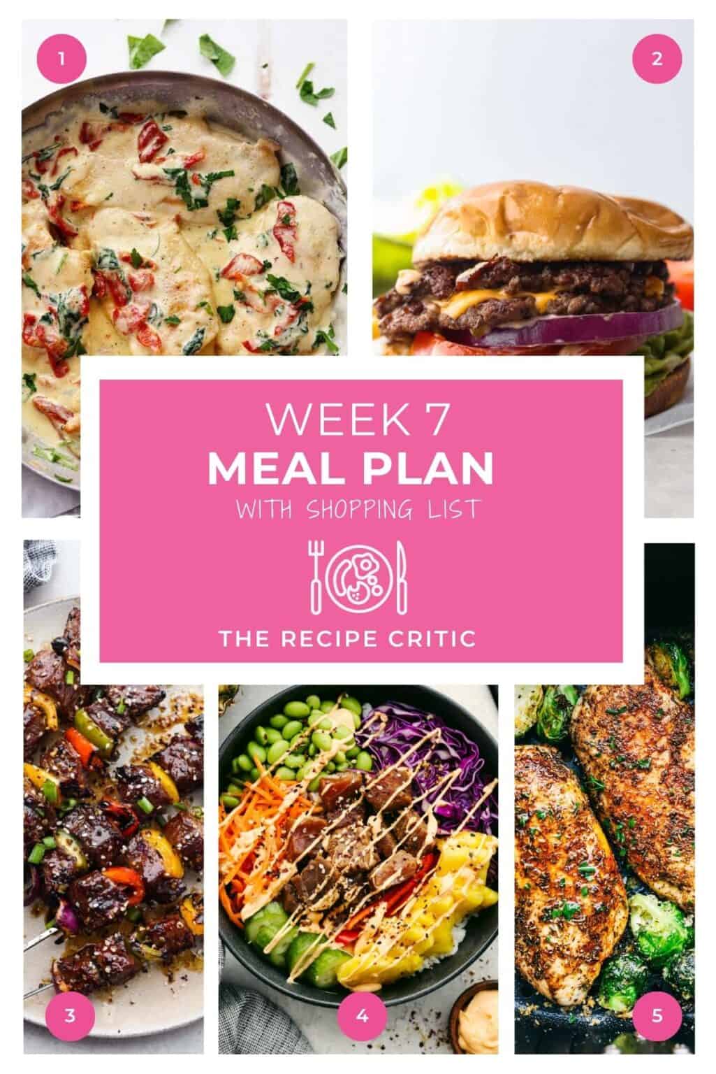 Weekly Meal Plans - The Recipe Critic