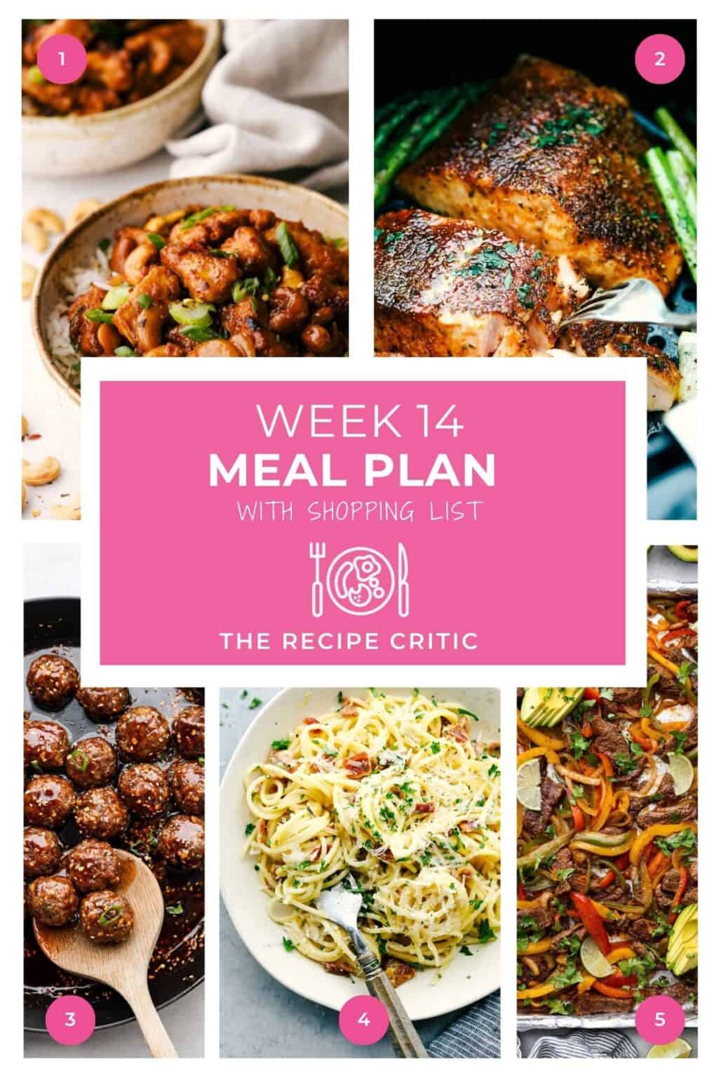 Weekly Meal Plans - The Recipe Critic