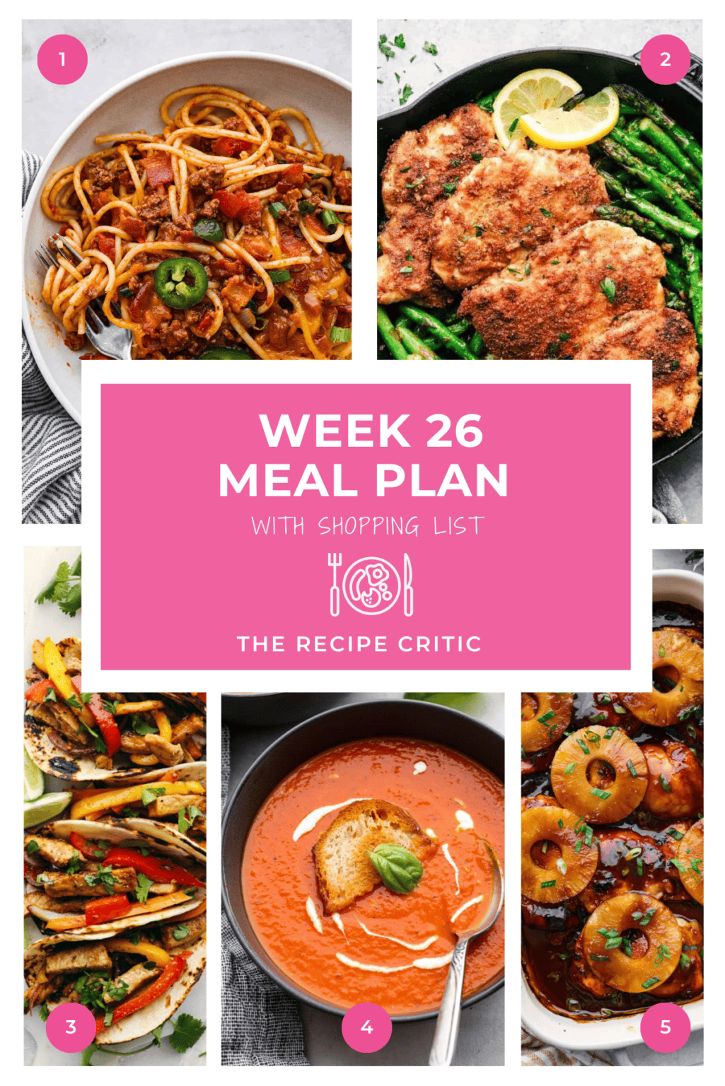 Weekly Meal Plans - The Recipe Critic