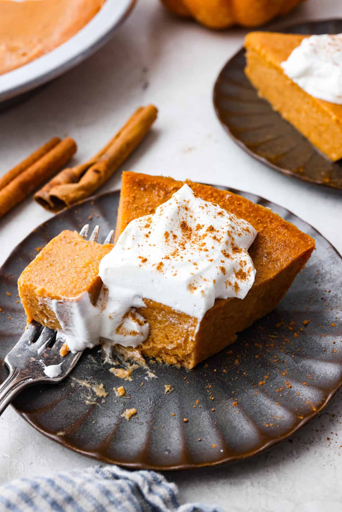 Crustless Pumpkin Pie | The Recipe Critic
