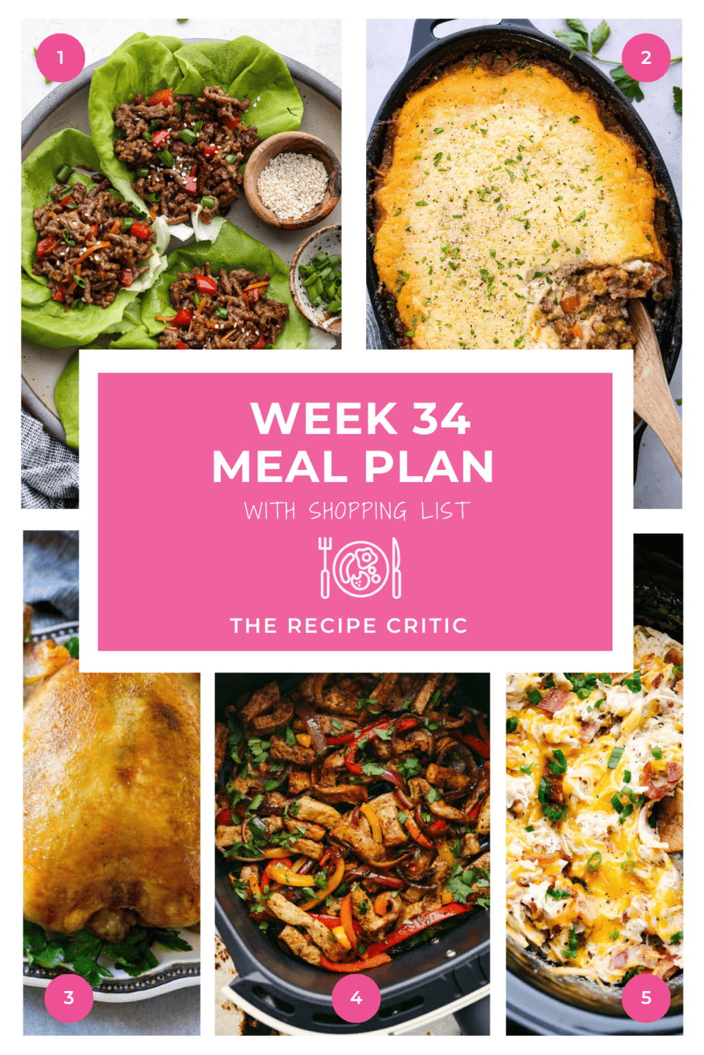 Weekly Meal Plans - The Recipe Critic