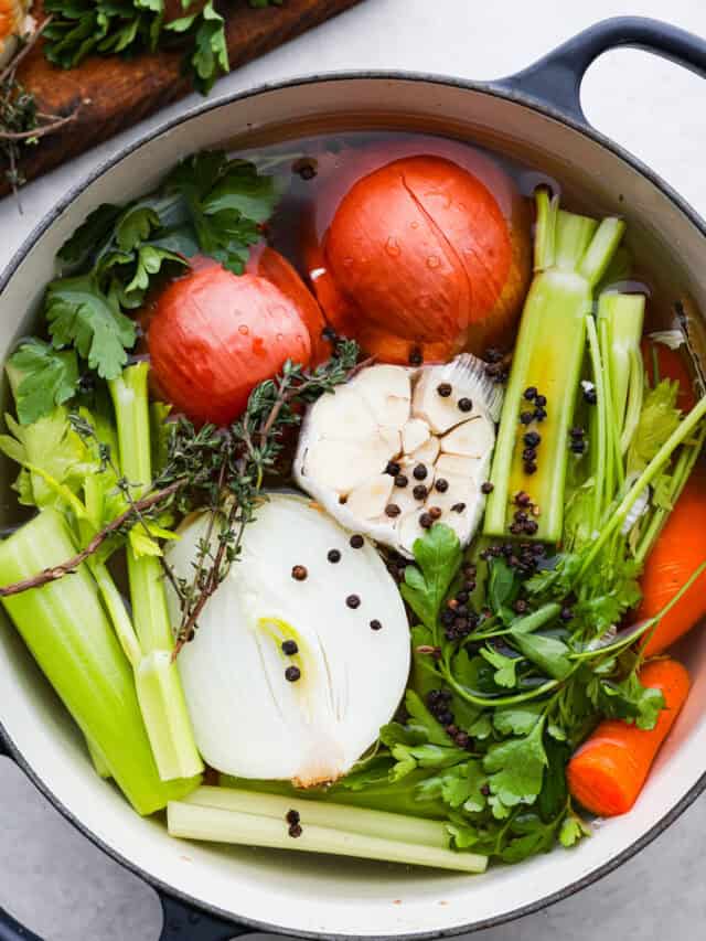 Homemade Vegetable Broth | The Recipe Critic