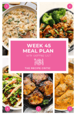 Weekly Meal Plans - The Recipe Critic