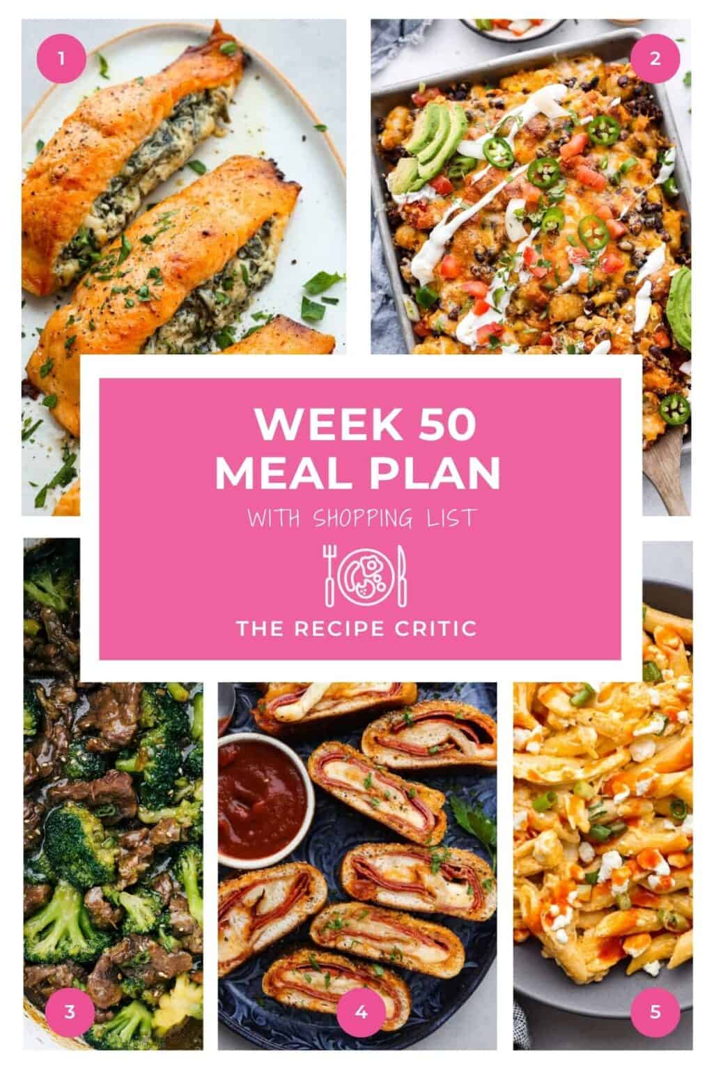 Weekly Meal Plans - The Recipe Critic