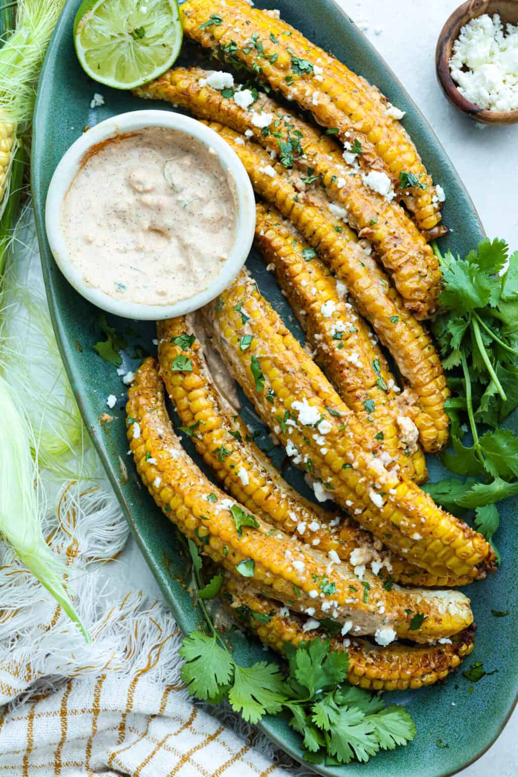 Elote Style Corn Ribs In The Air Fryer Or Oven The Recipe Critic elote-style-corn-ribs-in-the-air-fryer-or-oven-the-recipe-critic