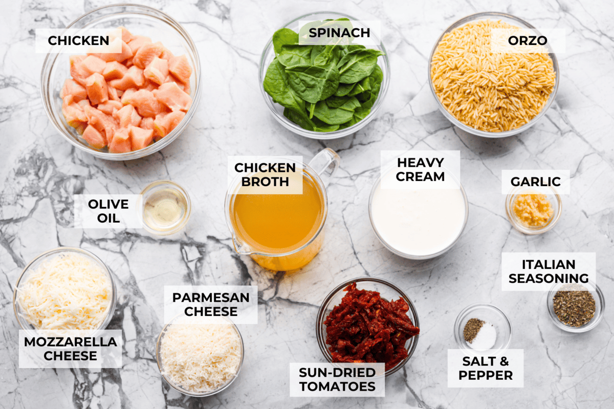 One-Pan Tuscan Chicken Orzo Bake | The Recipe Critic