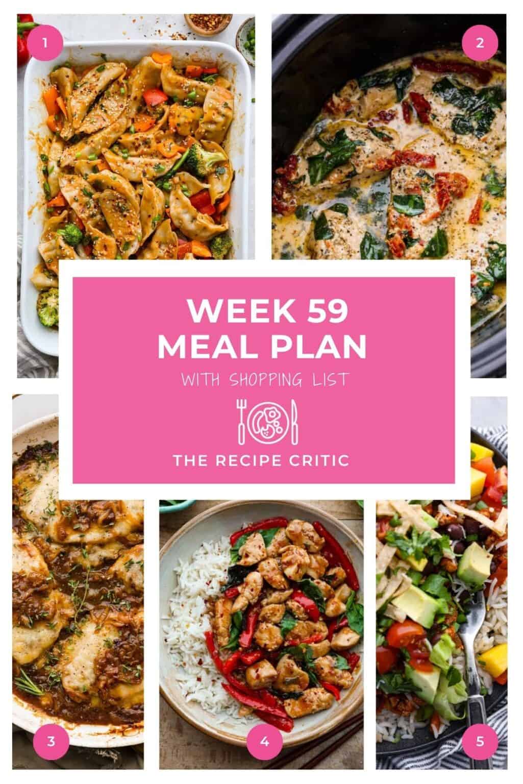 Easy Meals for Beginner Cooks Meal Plan | The Recipe Critic