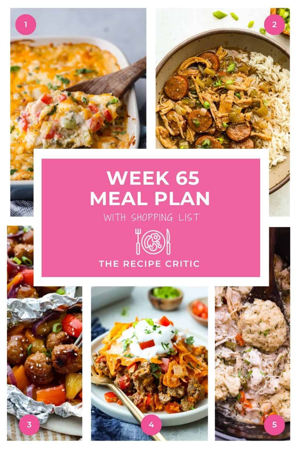 Weekly Meal Plans - The Recipe Critic