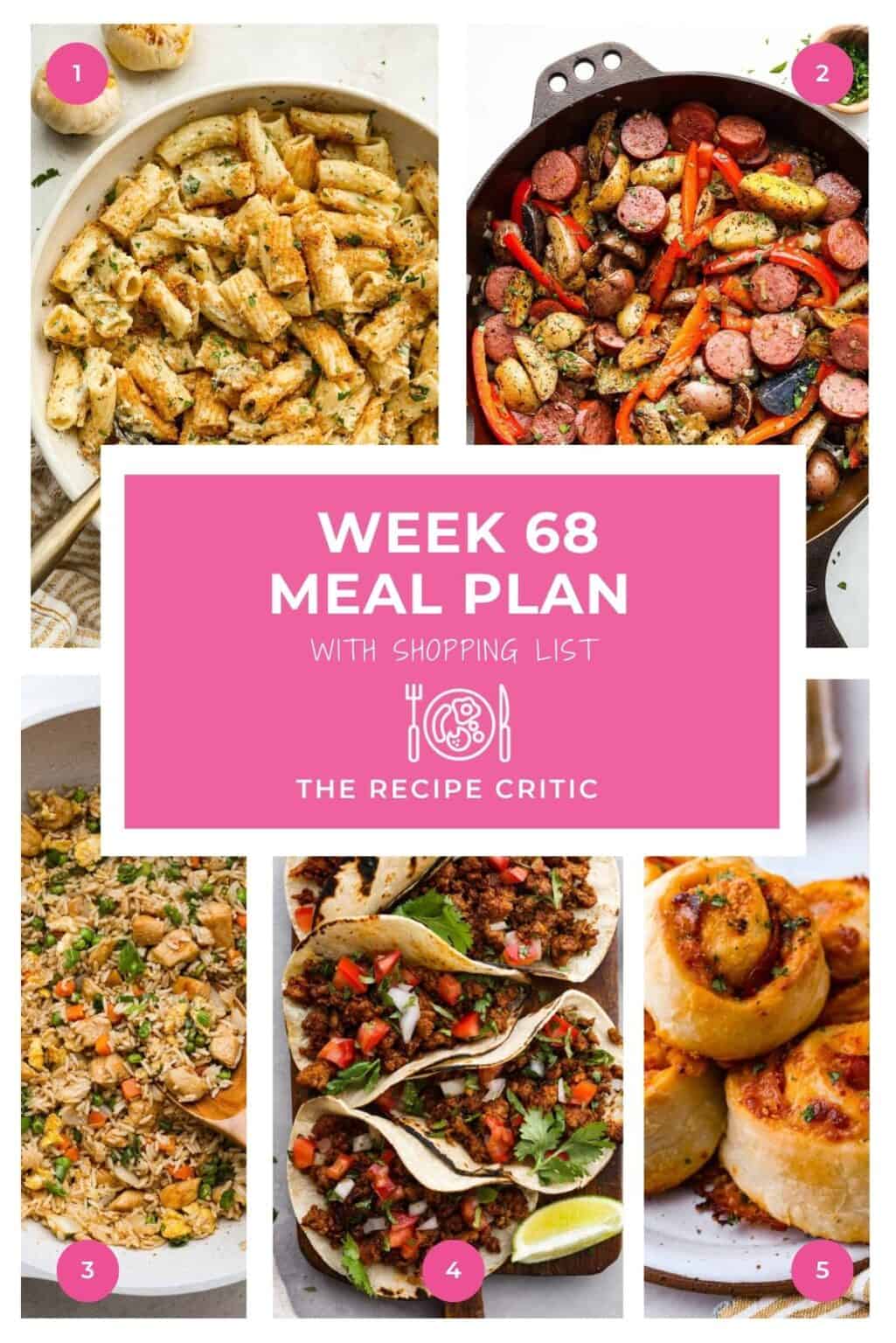 Weekly Meal Plans - The Recipe Critic