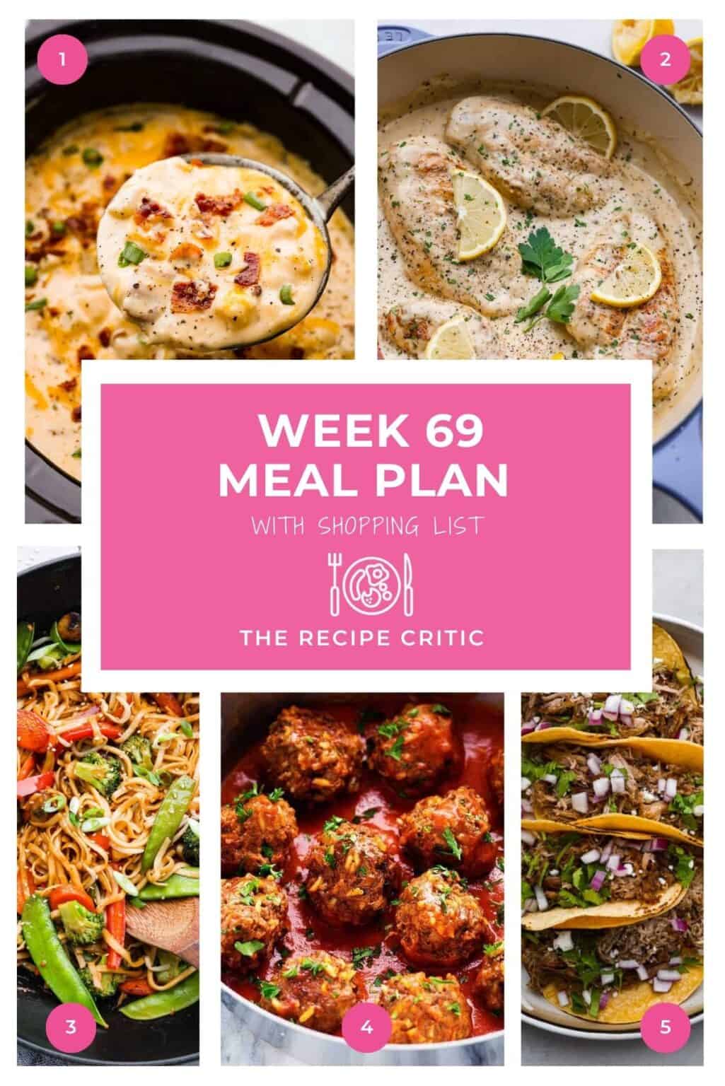 Weekly Meal Plan #69