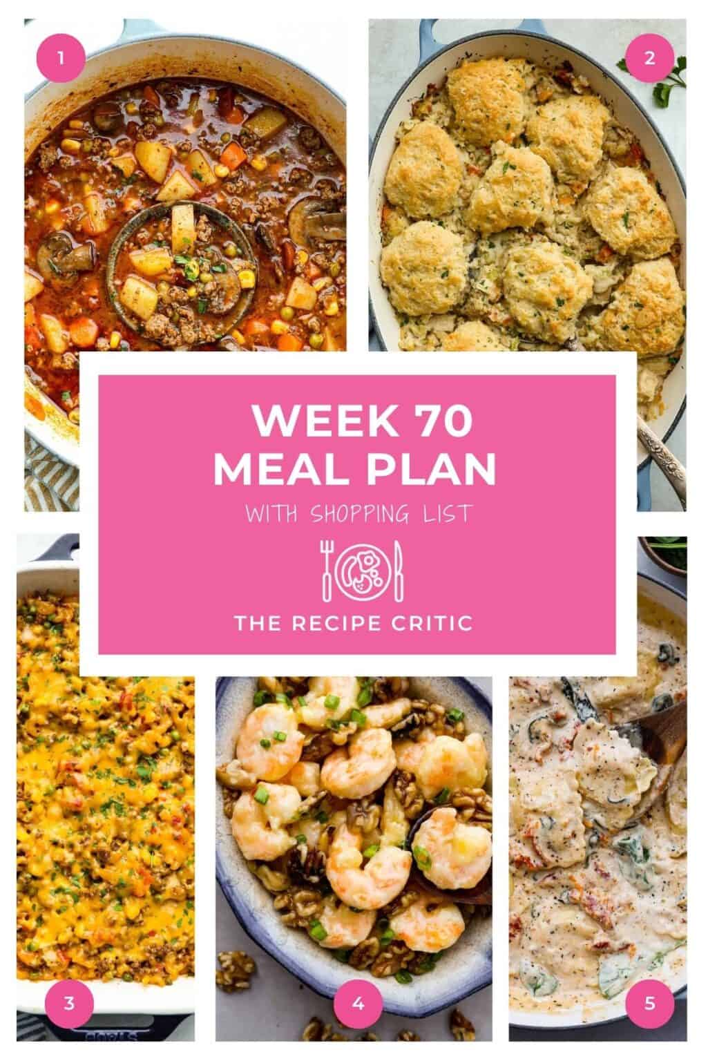 Easy Meals for Beginner Cooks Meal Plan | The Recipe Critic
