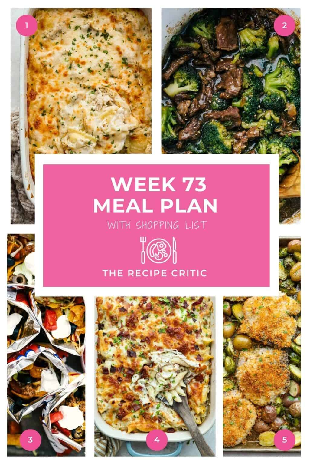 Weekly Meal Plans - The Recipe Critic