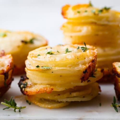 Crispy Cheesy Potato Stacks (Easy Side Dish) | The Recipe Critic