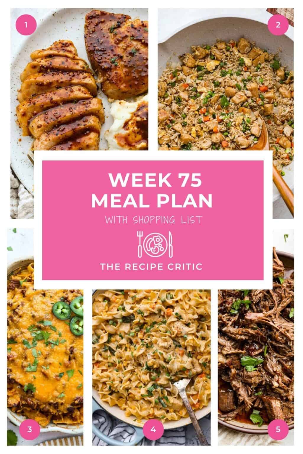 Weekly Meal Plans - The Recipe Critic