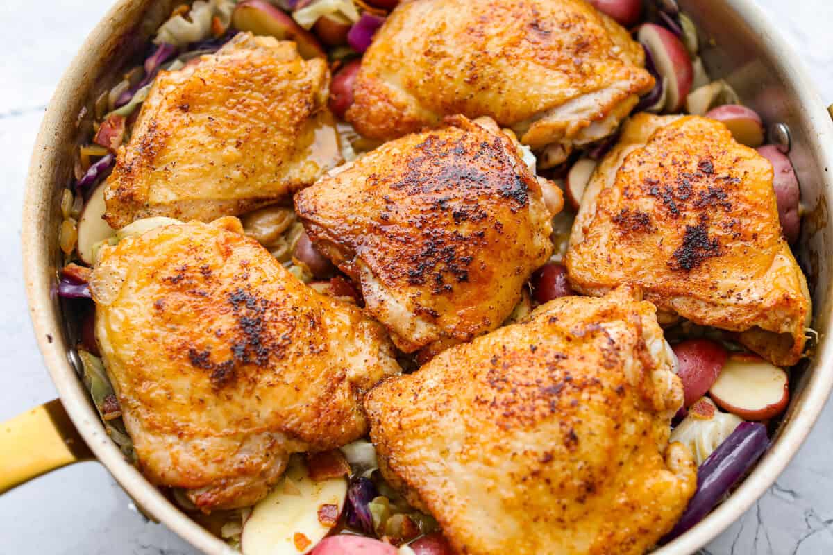One Pan Irish Chicken with Cabbage Potatoes and Bacon | The Recipe Critic
